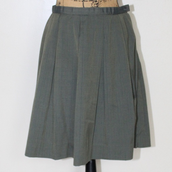 Koret | Skirts | Vintage 6s 70s Koret California Koratron Pleated Green ...